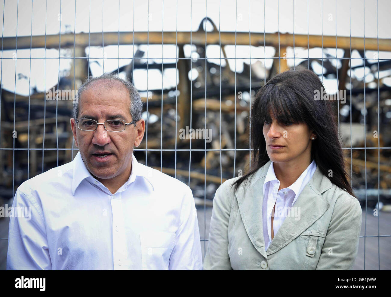 Owner of the Grand Pier Kerry Michael, and his sister Michelle give a ...