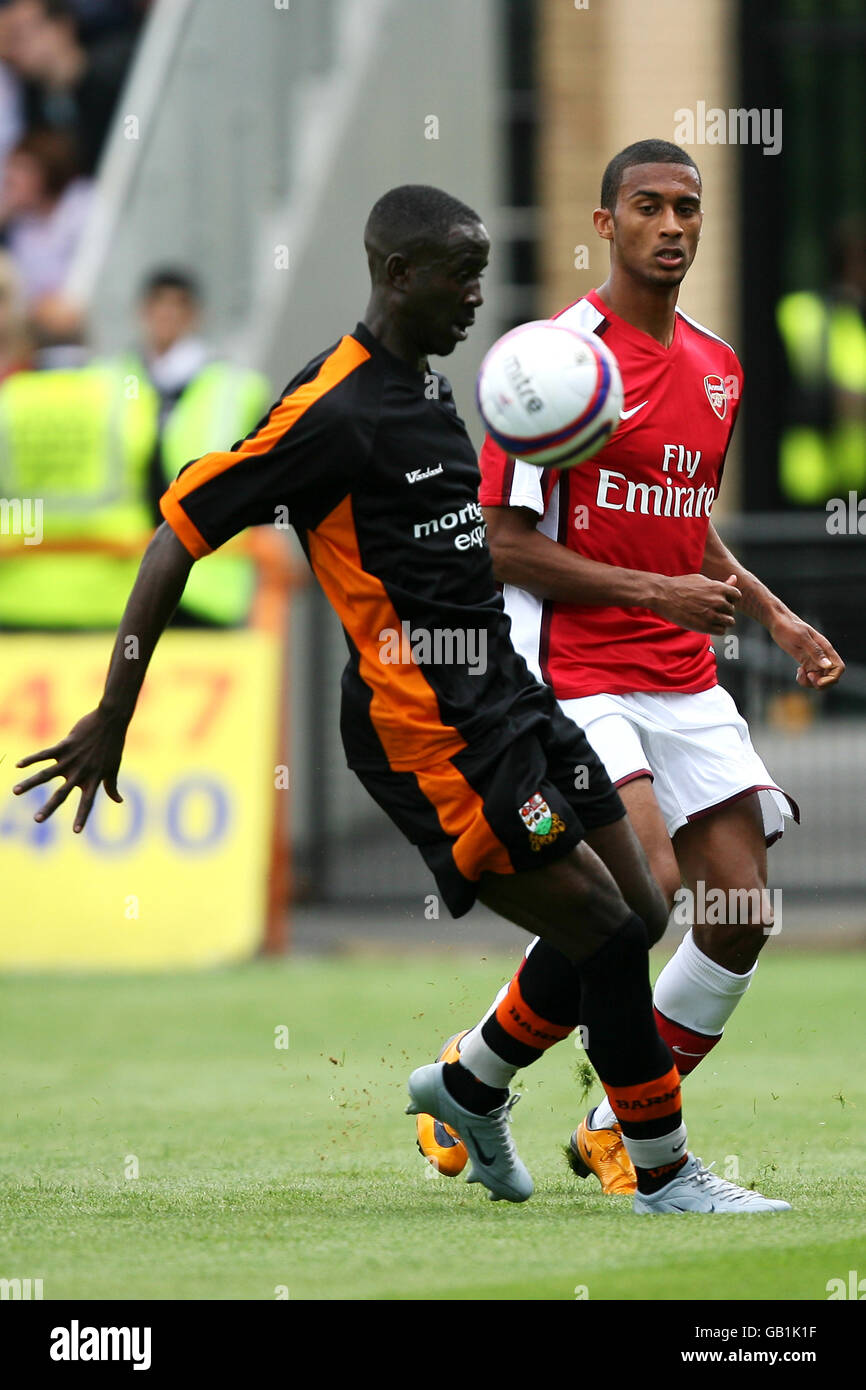 Barnets albert arsenals armand battle for the ball hi-res stock ...