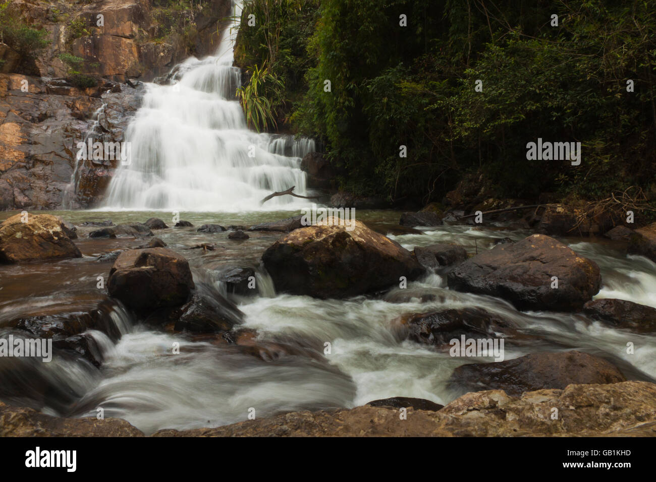 Datanla waterfall in the Vietnam Stock Photo - Alamy