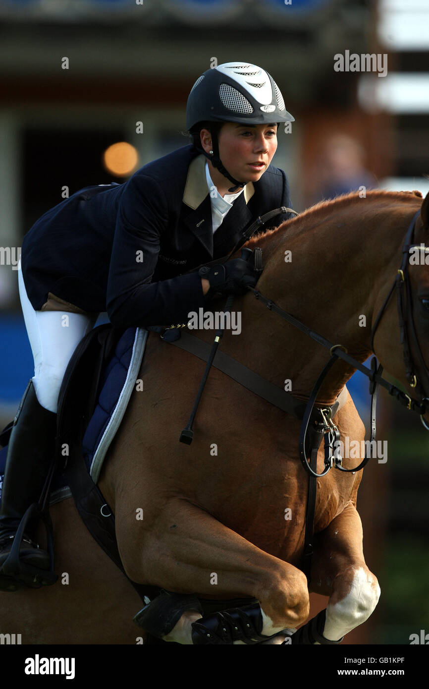 Switzerland's Jane Richard rides Dancar in the Sky Sports Speed Stakes ...