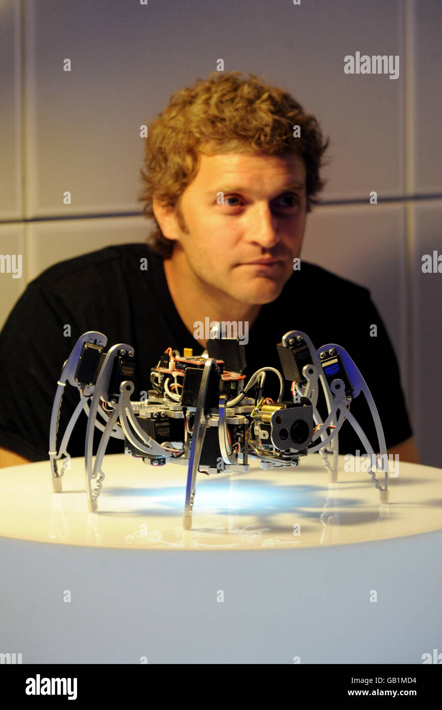 Designer Matthew Denton looks into the lens of his creation, the ...