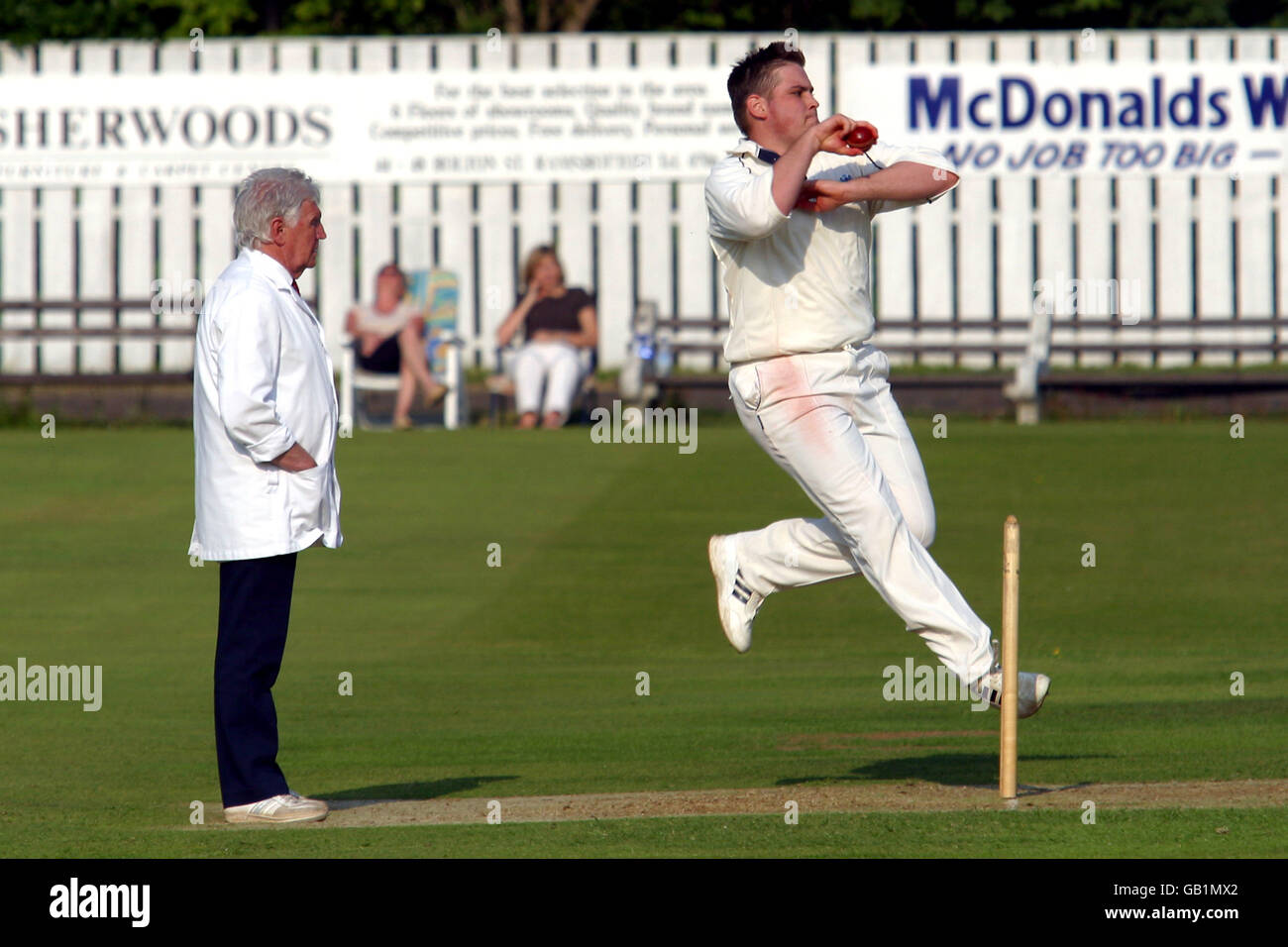 Cricket lancashire league ramsbottom v rochdale hi-res stock ...