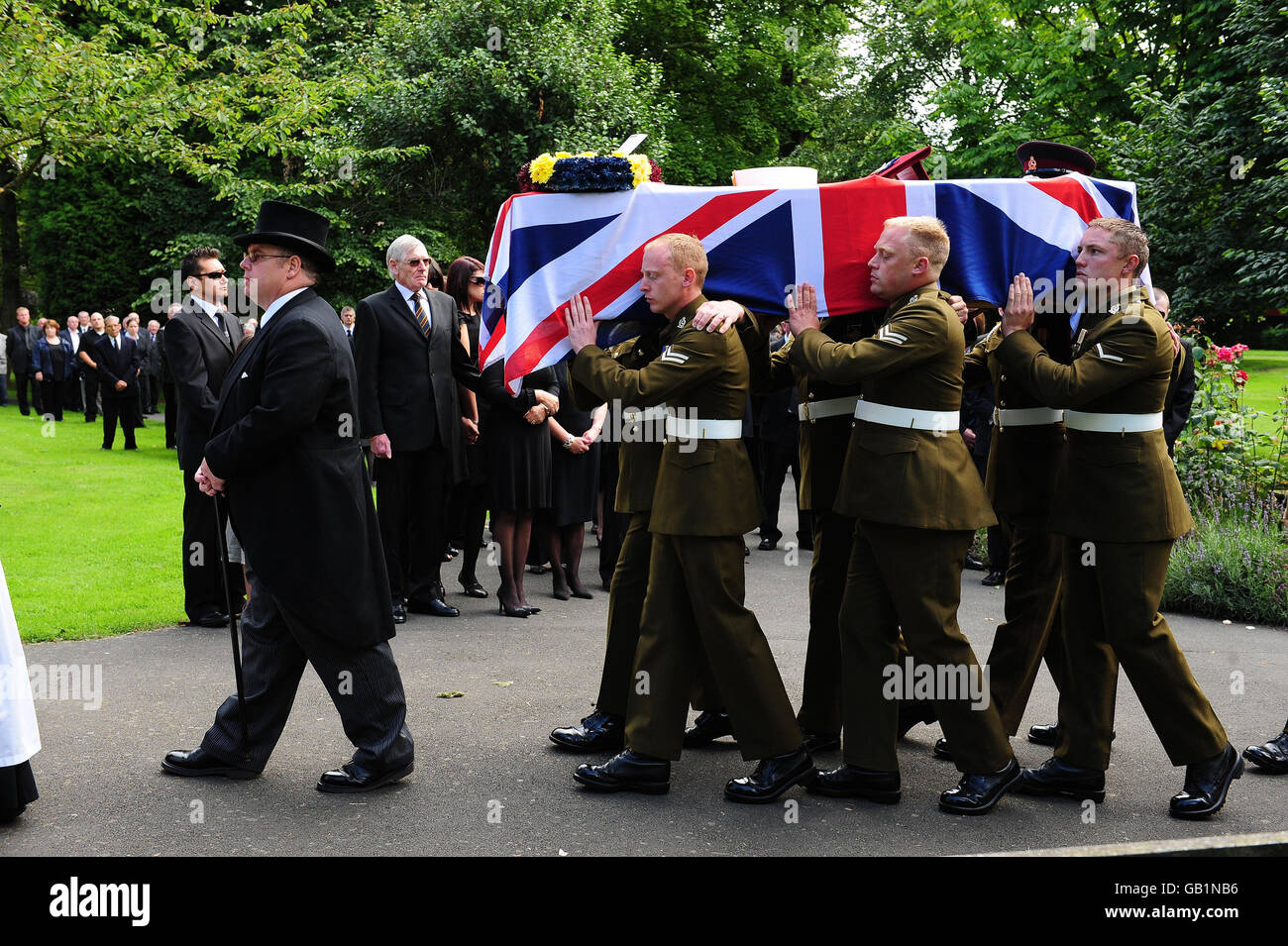 Lance Corporal Kenneth Rowe funeral Stock Photo - Alamy