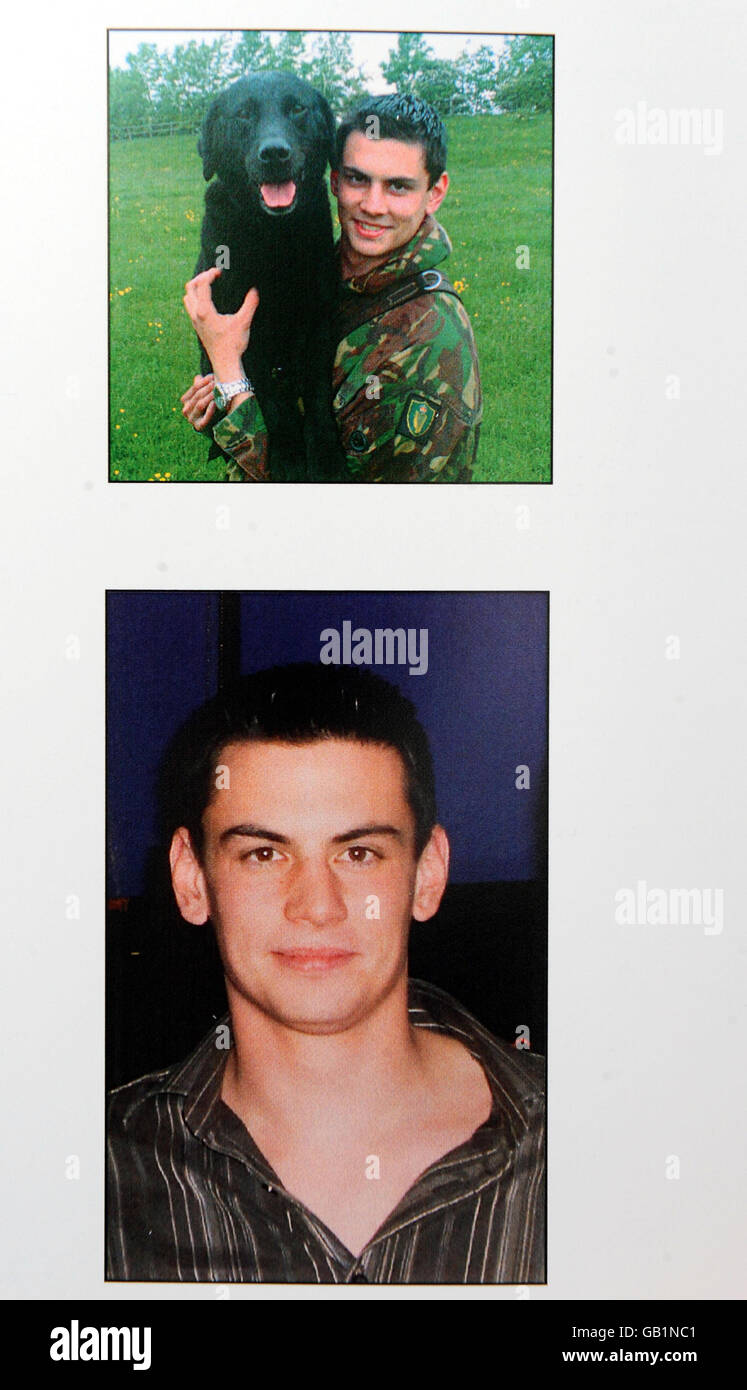 Lance Corporal Kenneth Rowe funeral Stock Photo - Alamy