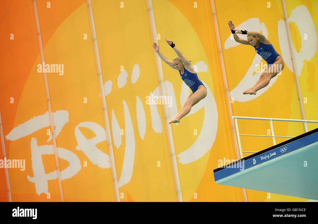 Great Britain's Stacie Powell and Tonia Couch (right) during a practice ...