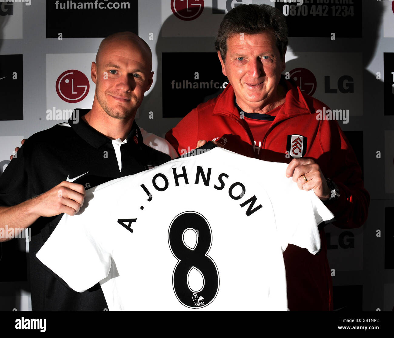 Soccer fulham press conference motspur park training ground hi-res ...