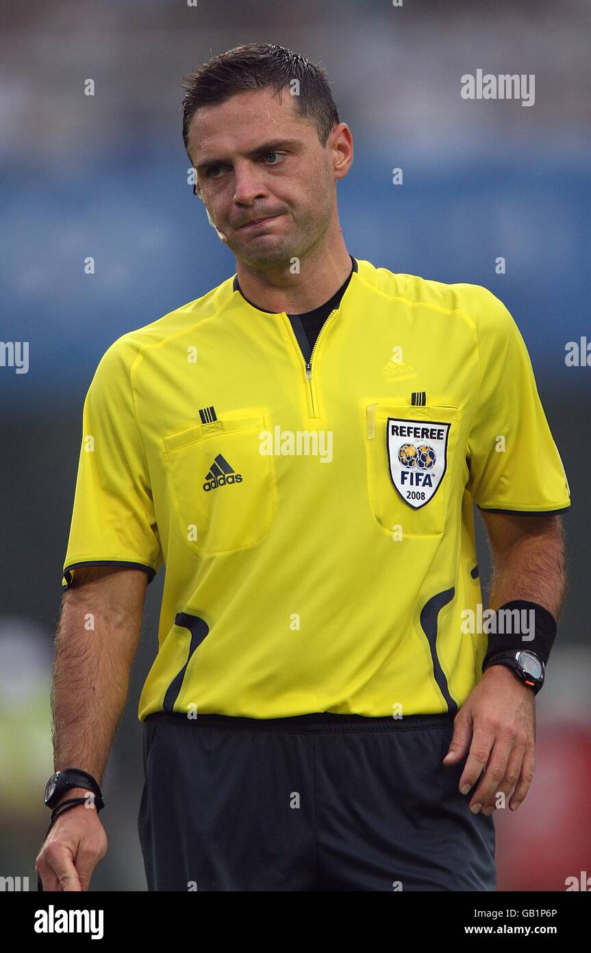 Olympics - Beijing Olympic Games 2008. Damir Skomina, Referee Stock ...