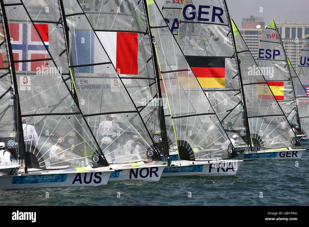 2008 beijing olympic sailing 49er hi-res stock photography and images ...