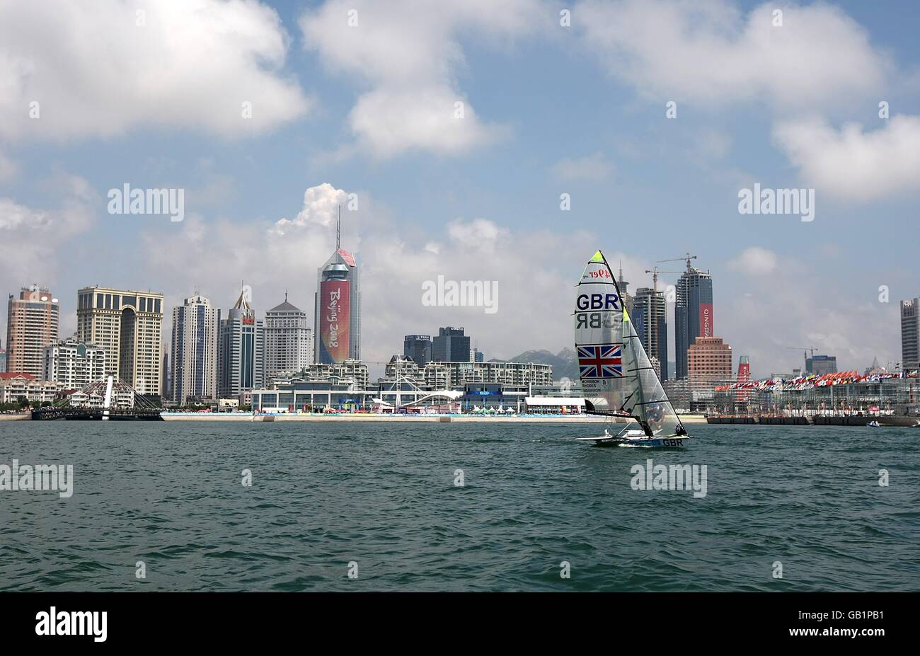 2008 beijing olympic sailing 49er hi-res stock photography and images ...