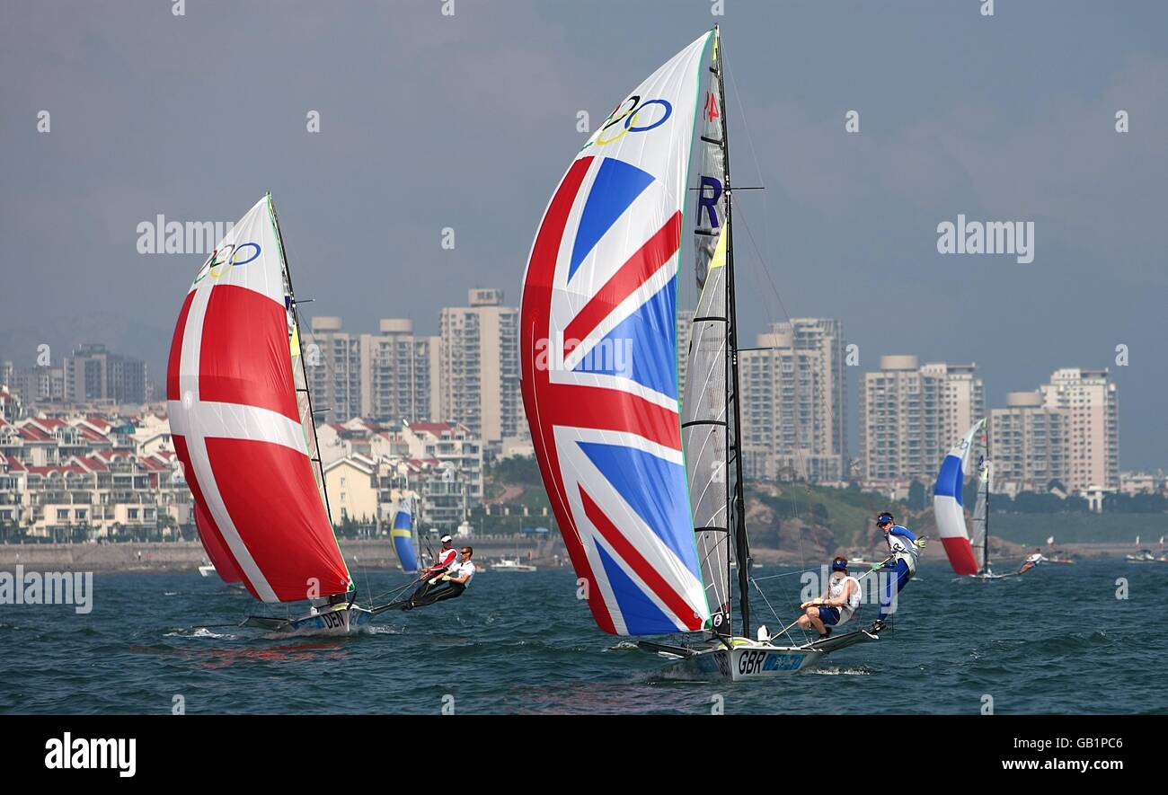 2008 beijing olympic sailing 49er hi-res stock photography and images ...