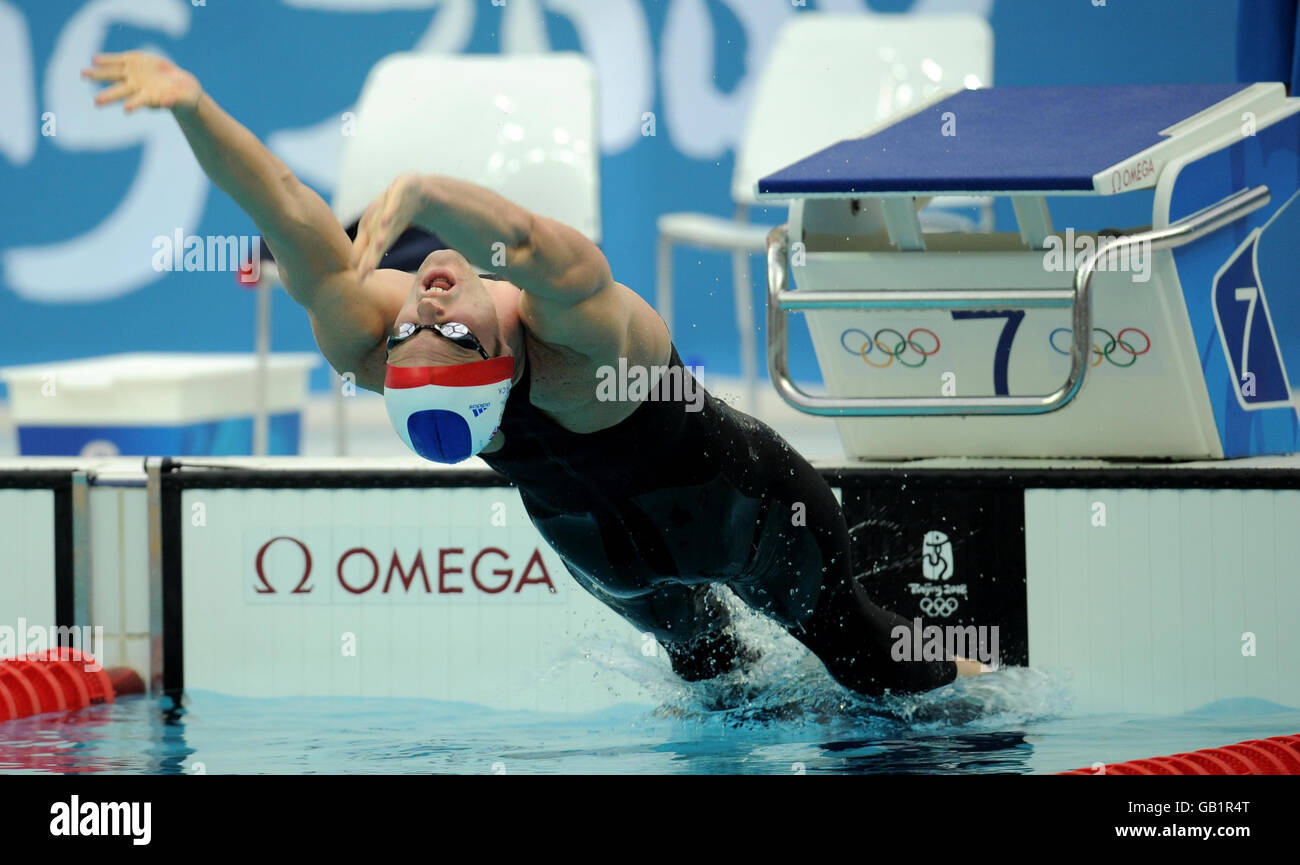 Great Britain's Liam Tancock during the 100 metres backstroke final at ...