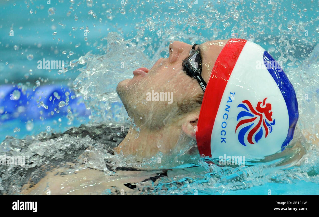 Great Britain's Liam Tancock during the 100 metres backstroke final at ...