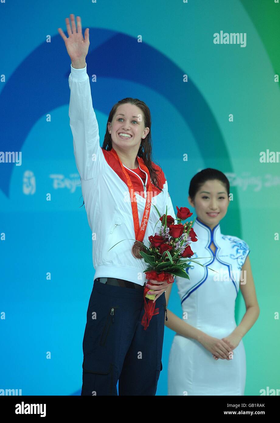 Us swimmer katie hoff womens 400m individual medley hi-res stock ...