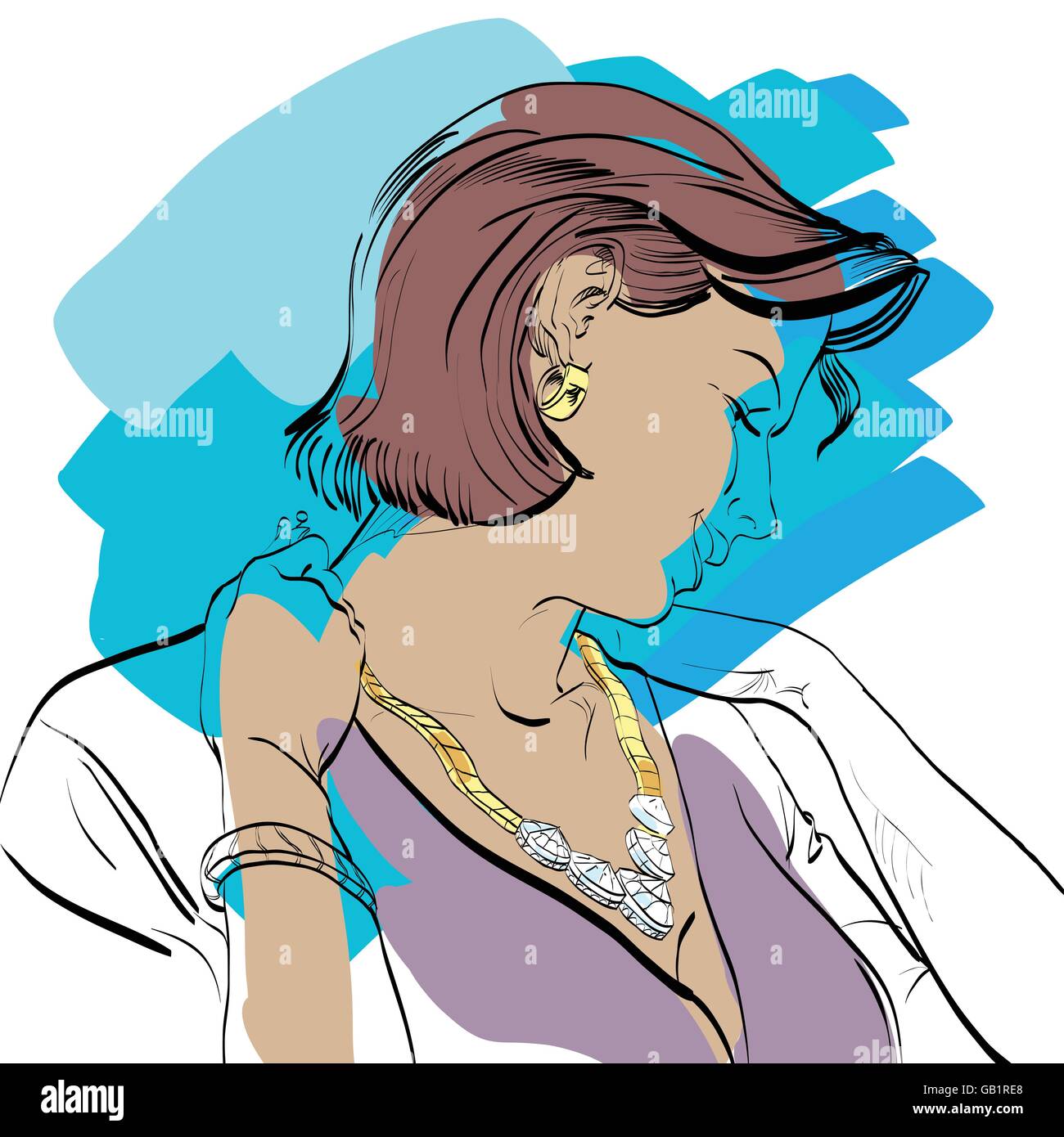 Portrait of a woman Stock Vector Image & Art - Alamy