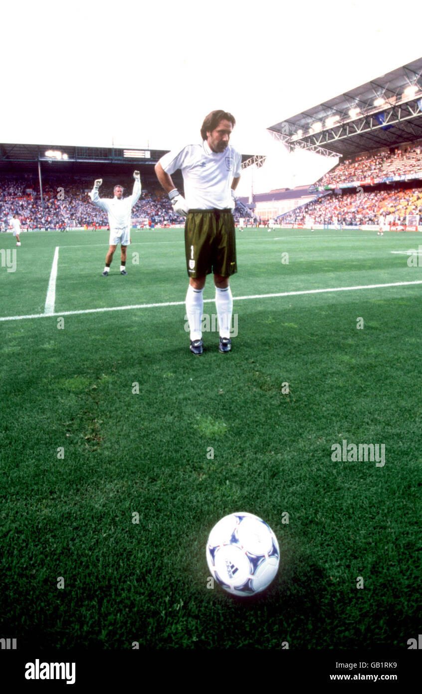 England goalkeeping coach Ray Clemence appears to be celebrating after ...