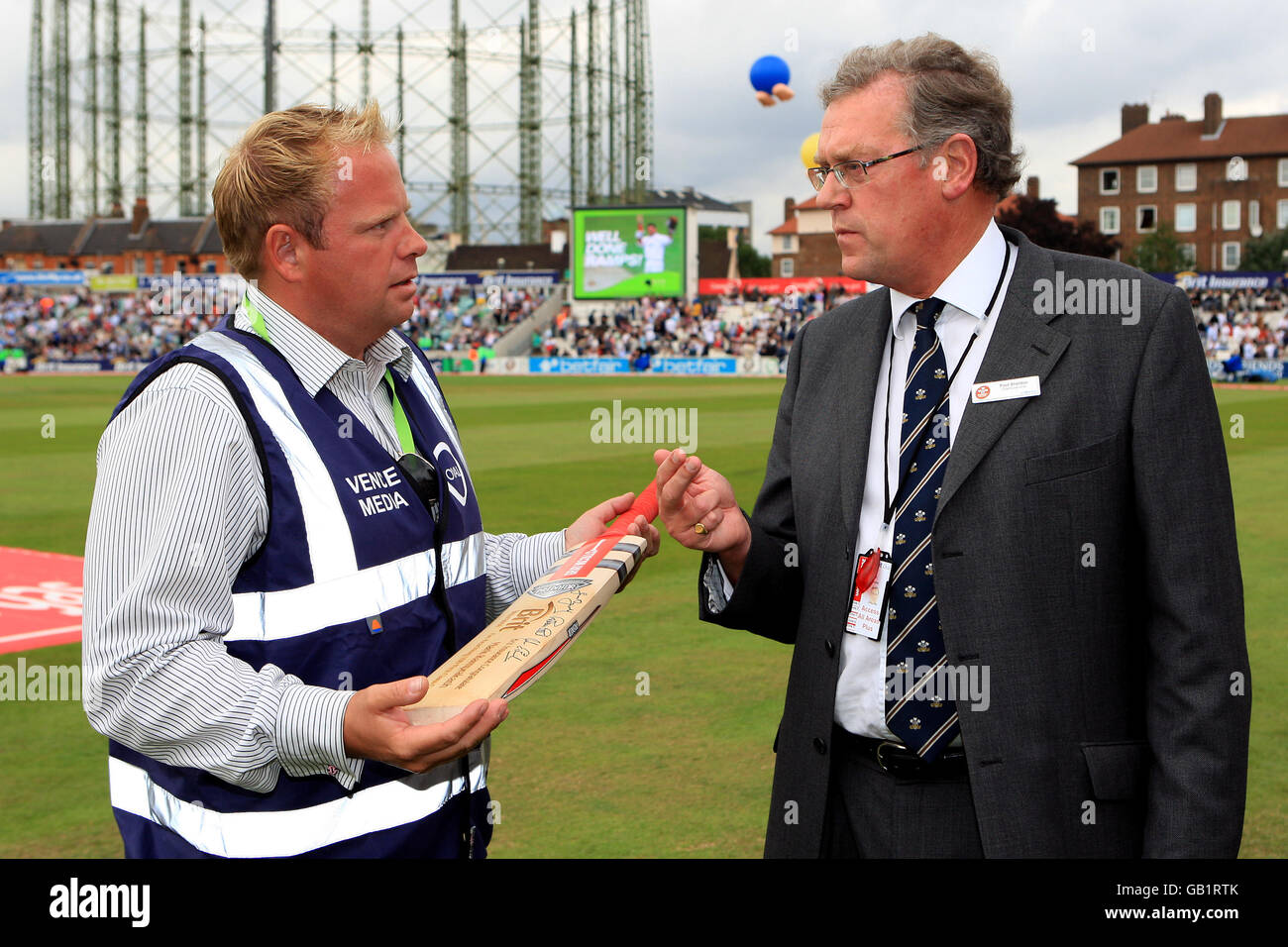 Surrey's chief executive Paul Sheldon oversees the days events Stock ...