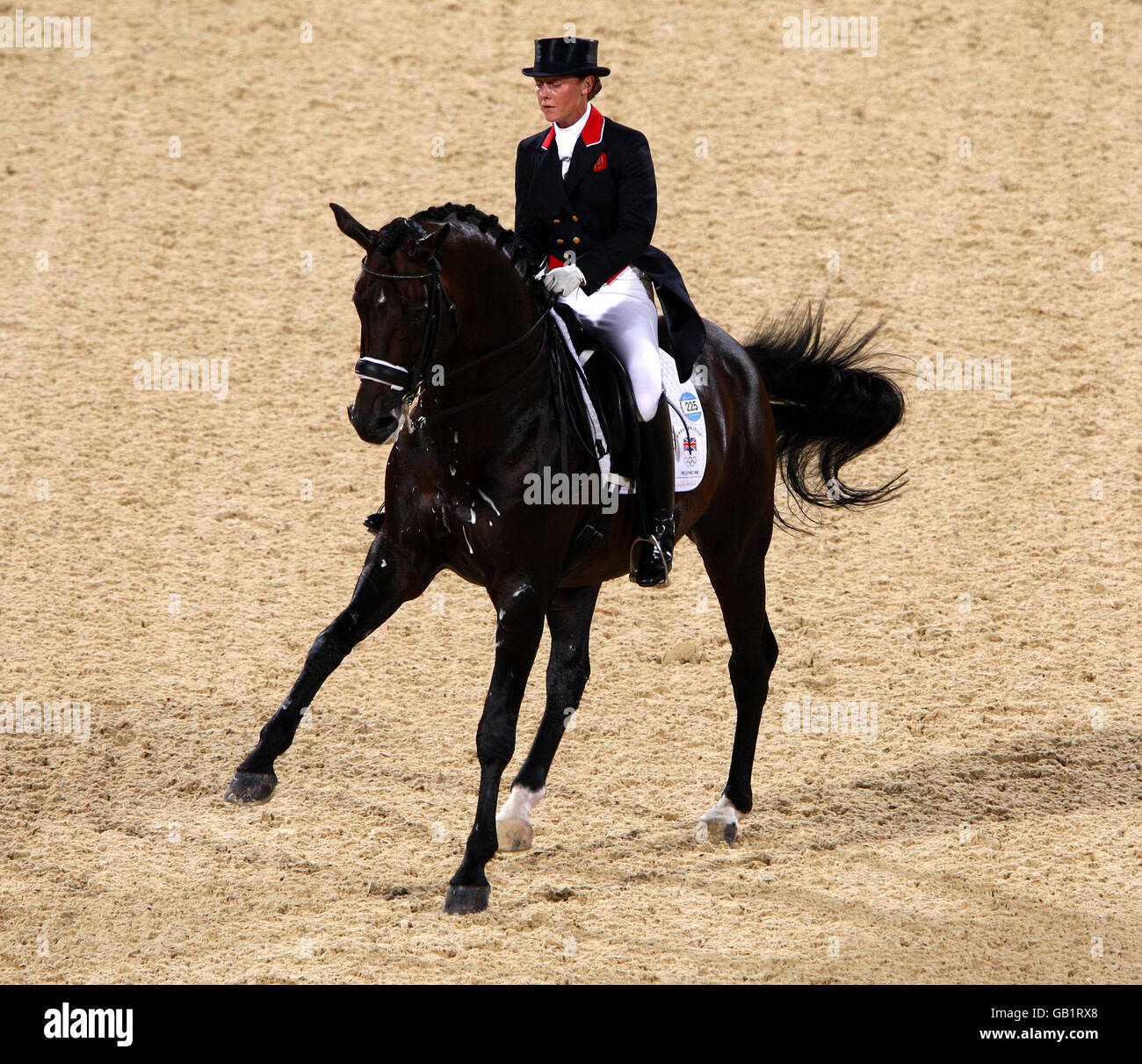 Great Britain's Emma Hindle on Lancet during the individual dressage ...