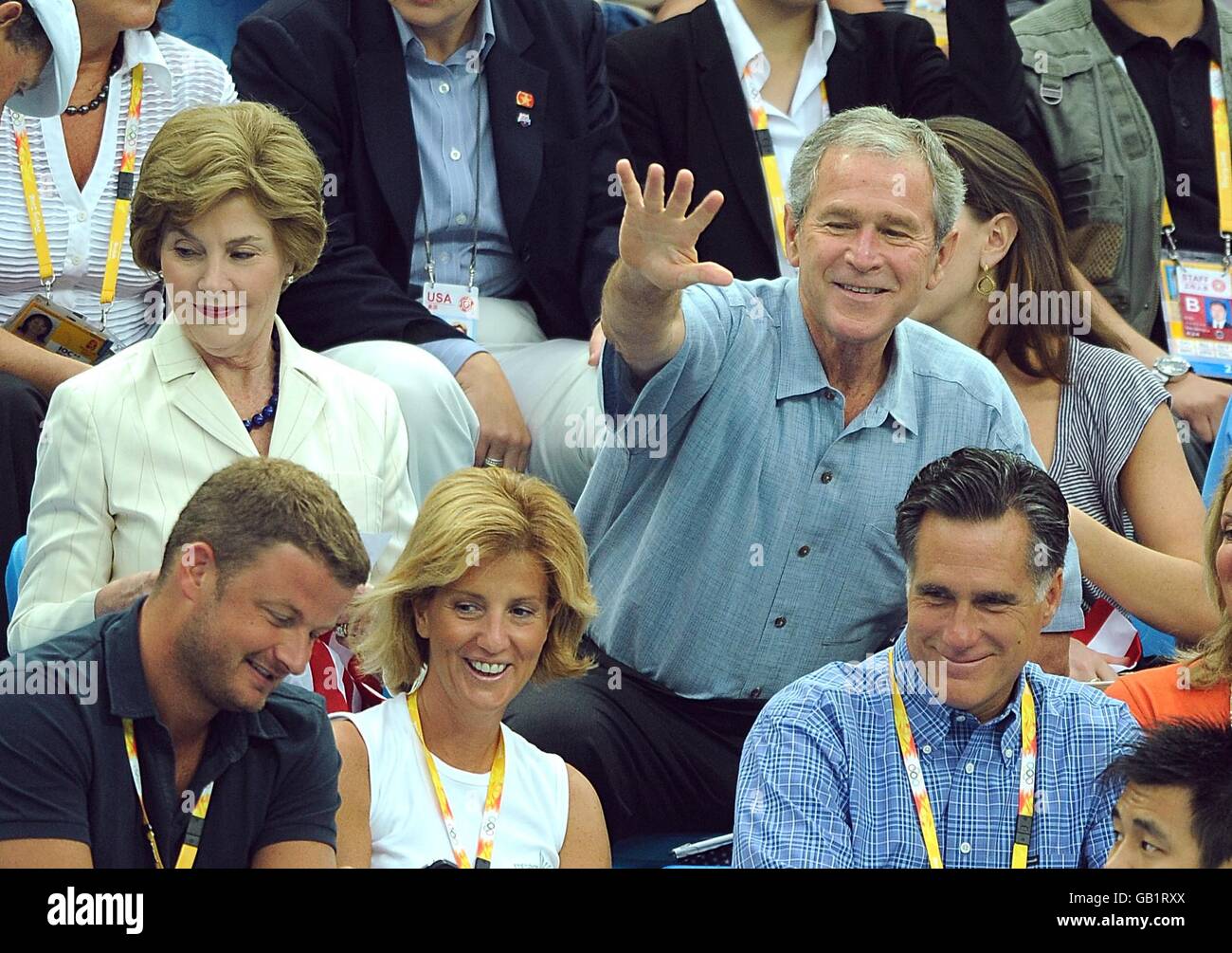 George w bush at 2008 olympics hi-res stock photography and images - Alamy