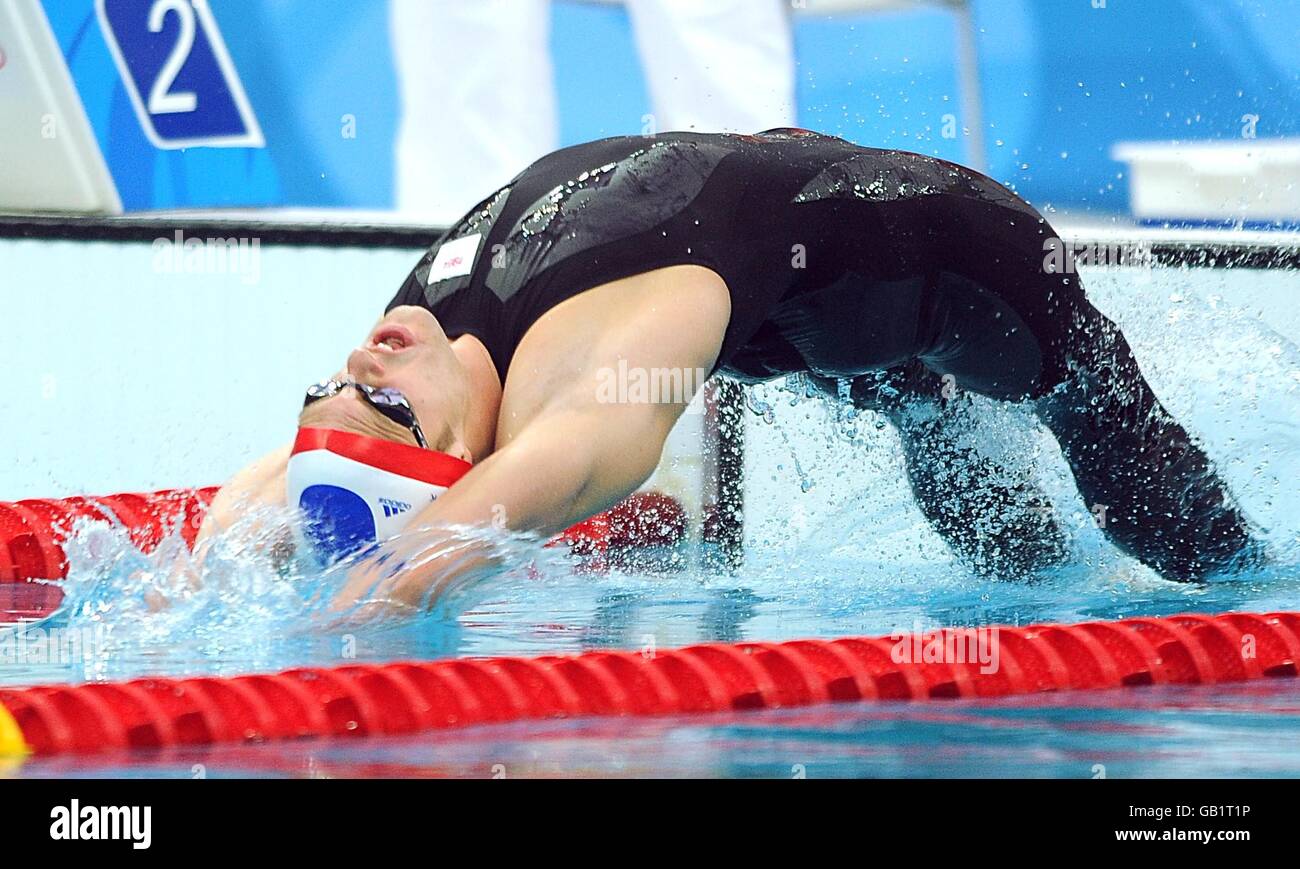 Great Britain's Liam Tancock starts in the Men's 100m Backstroke Semi ...