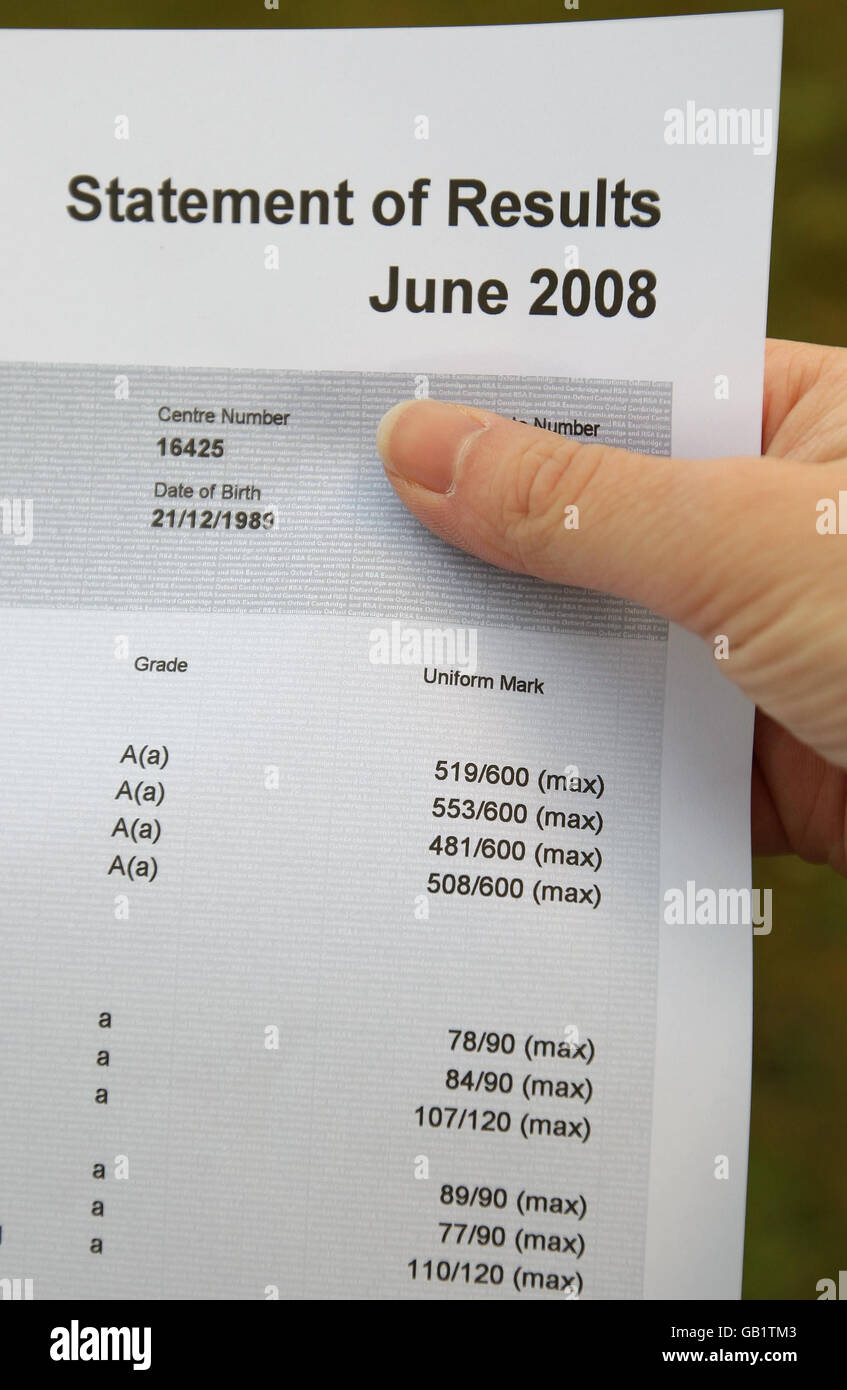 Education alevels general view gv hi-res stock photography and images ...