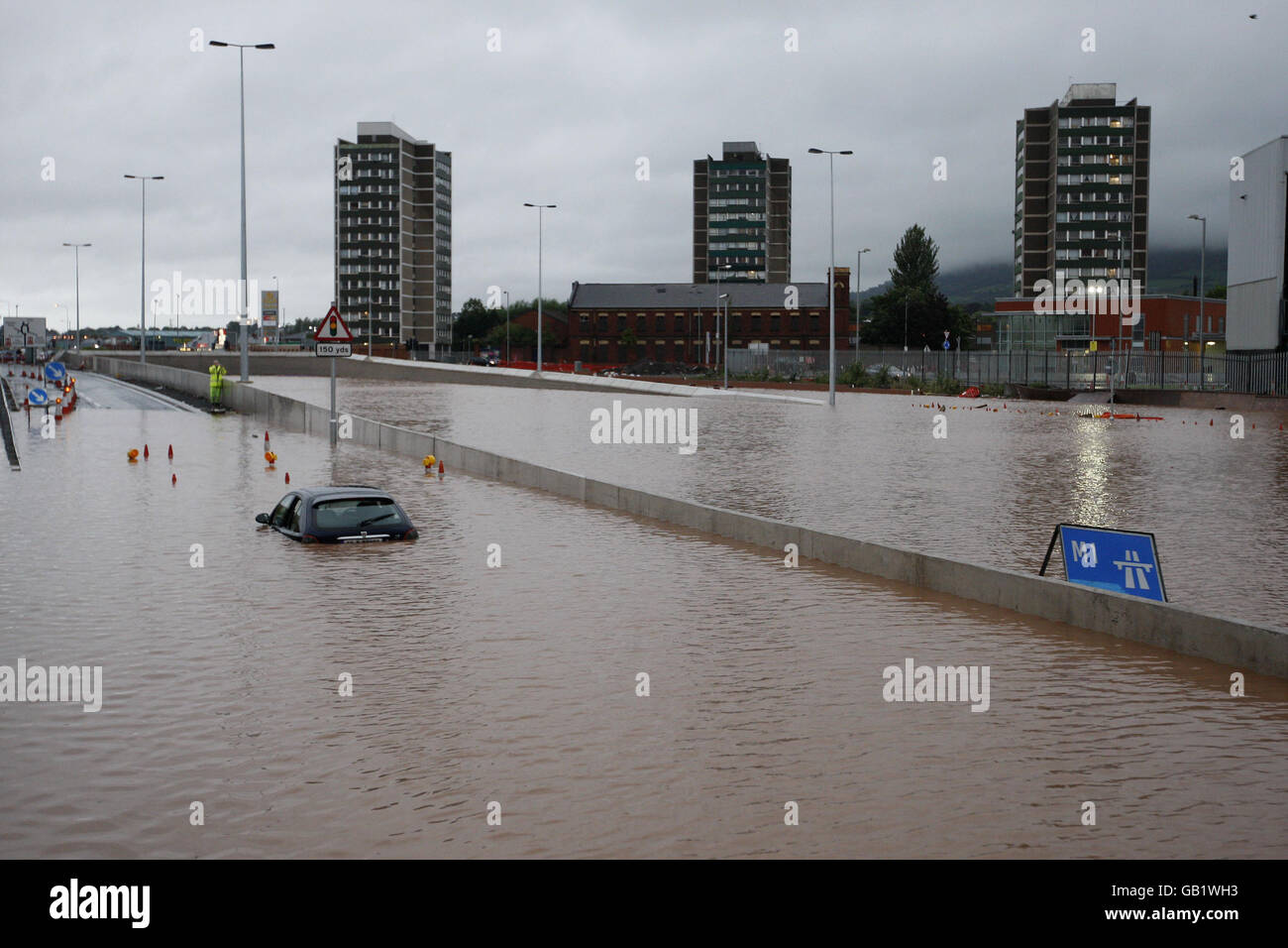 Severe floods in Northern Ireland Stock Photo - Alamy