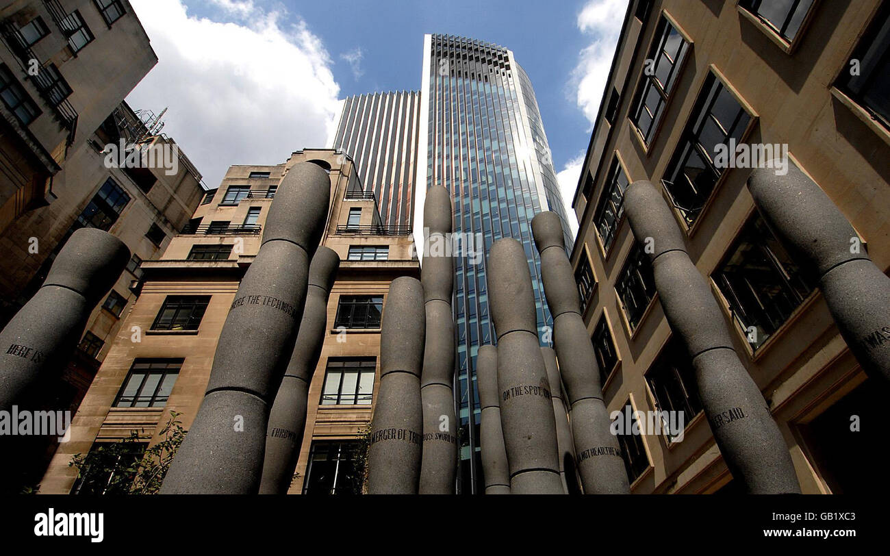A general view of Michael Visocchi's sculpture "Memorial to the ...