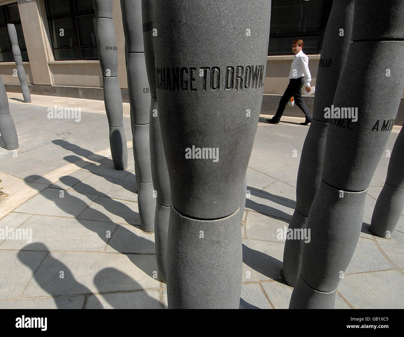A general view of Michael Visocchi's sculpture "Memorial to the ...