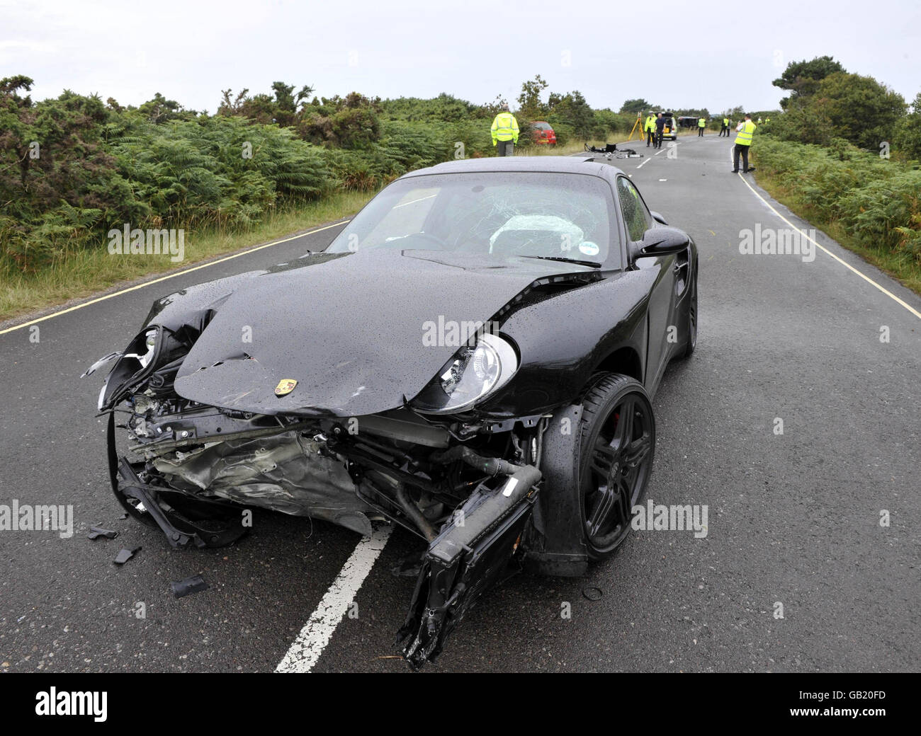 Dorset bus crash Stock Photo - Alamy