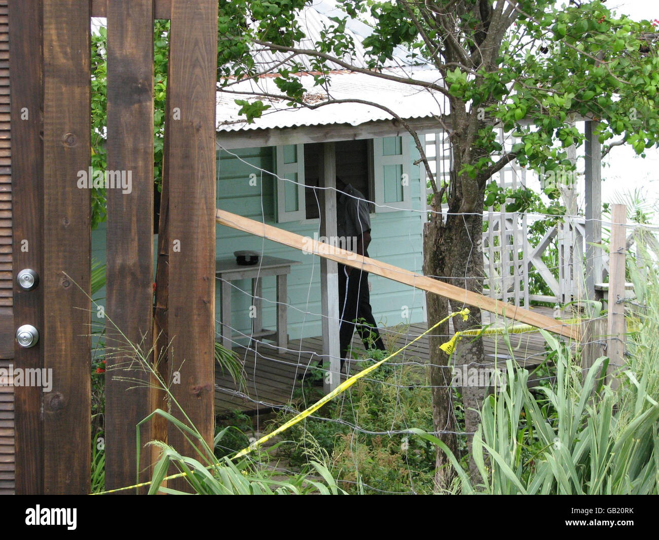 A general view from cottage number 15 at the Cocos Hotel, Antigua where ...