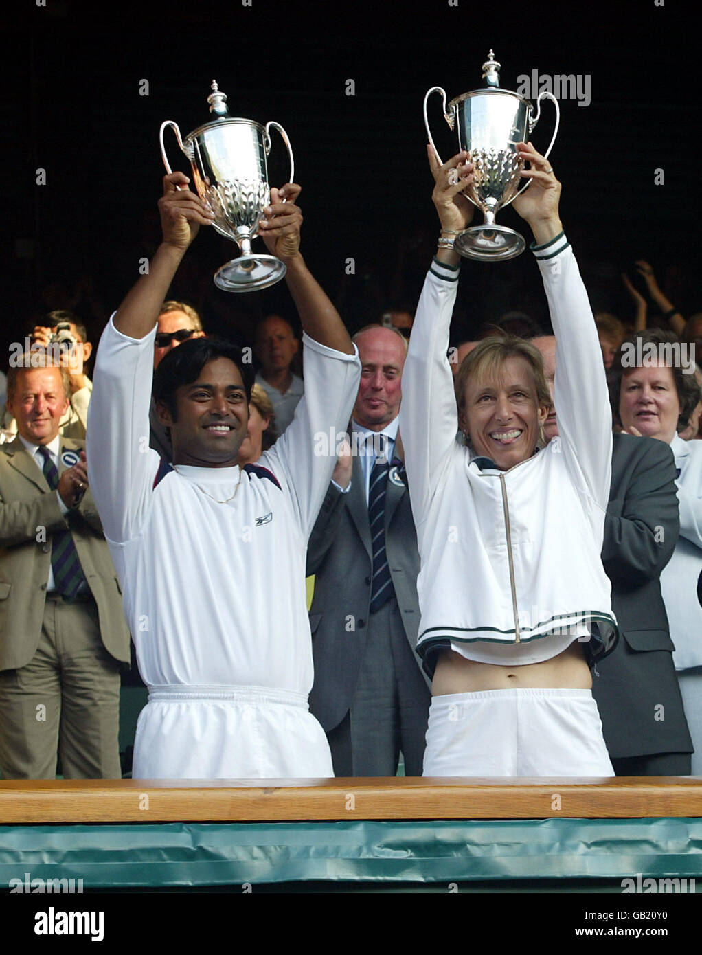 Martina navratilova leander paes v svetlana kuznetsova hi-res stock ...
