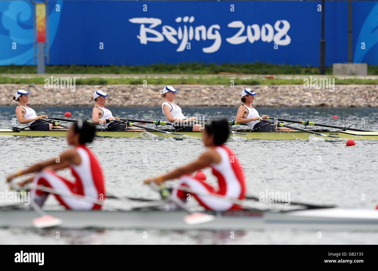 Team gb rowers left to right katherine grainger hi-res stock ...