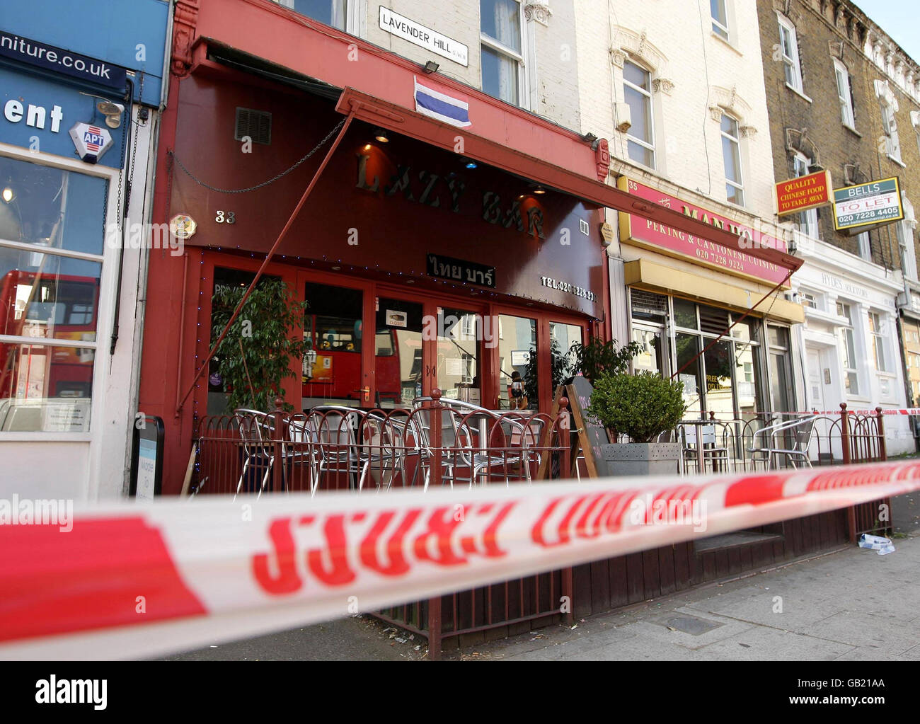 Woman stabbed in Battersea Stock Photo - Alamy