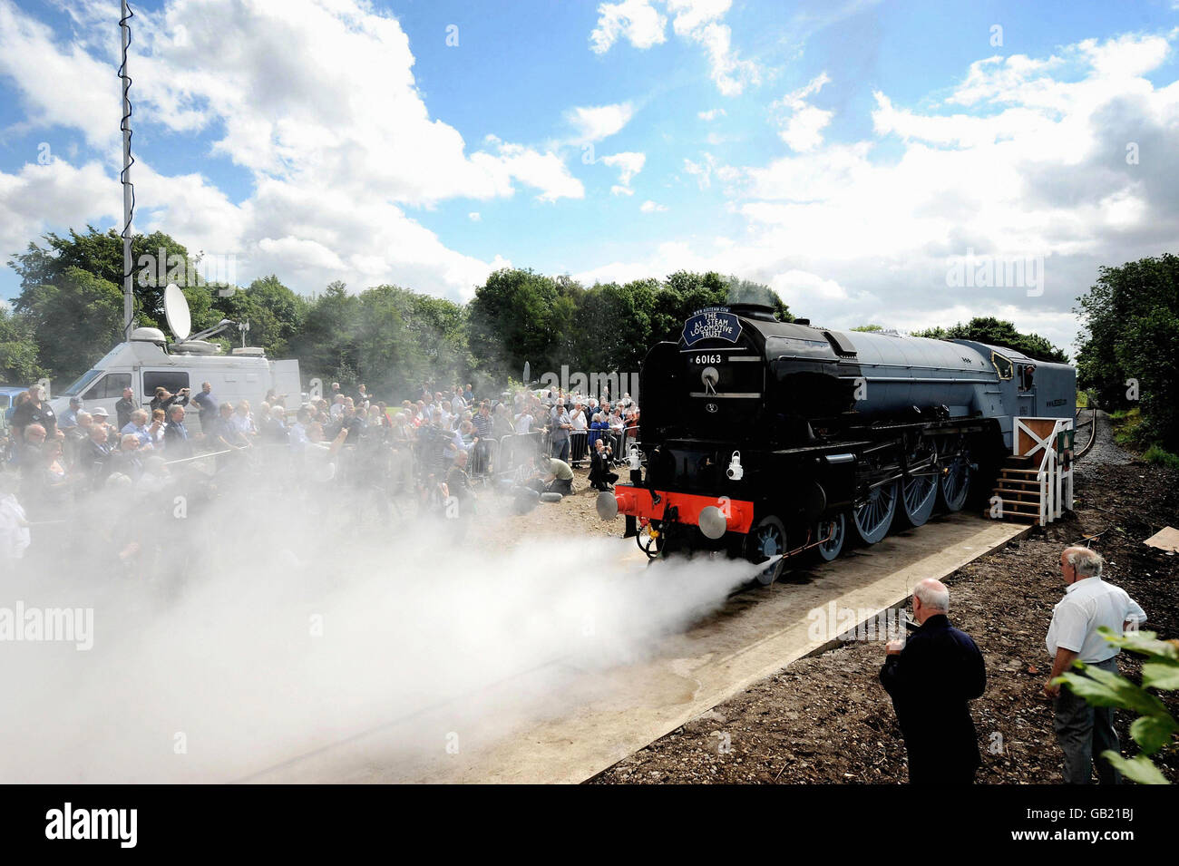 New steam locomotive Stock Photo - Alamy