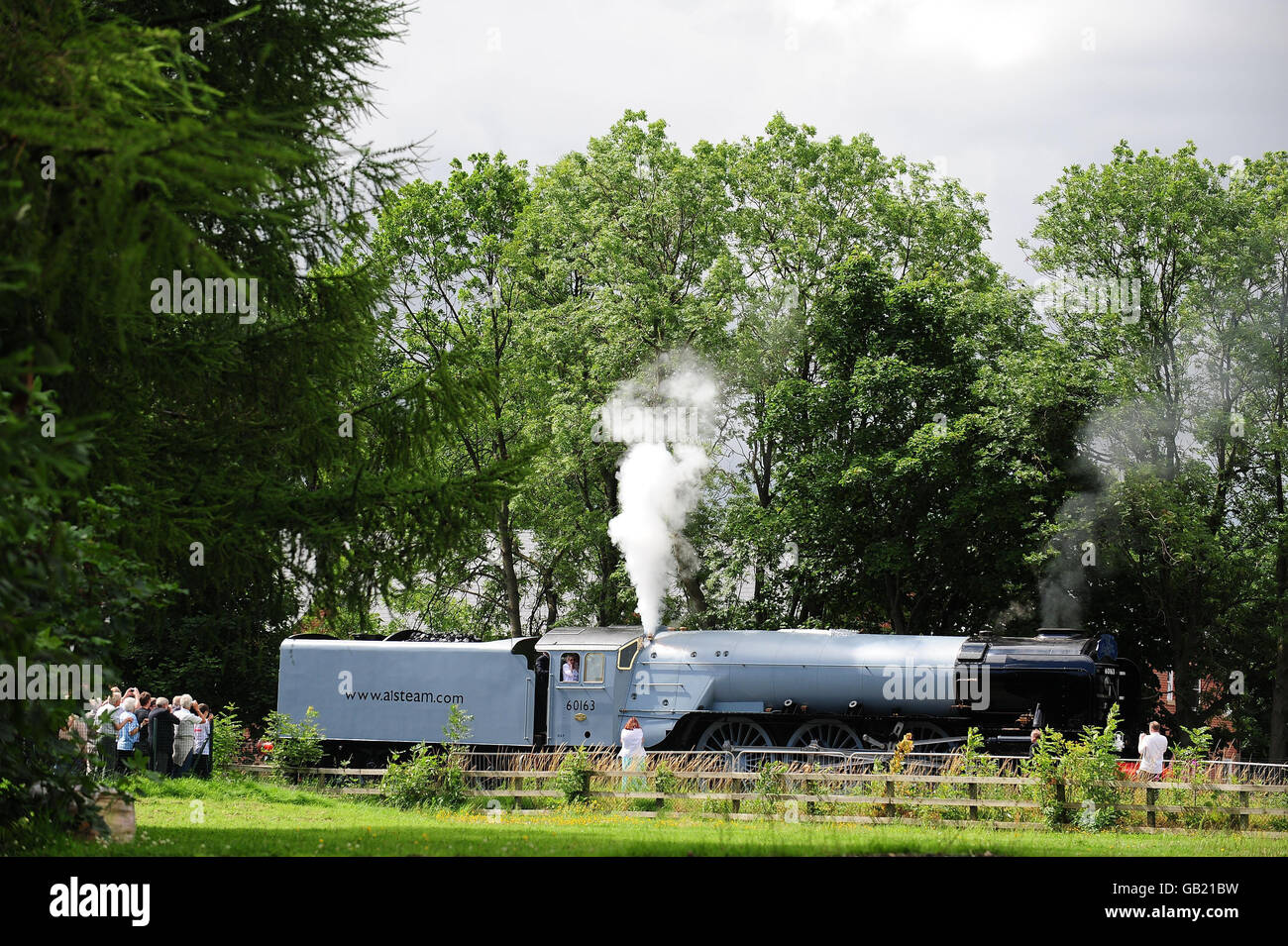 New steam locomotive Stock Photo - Alamy