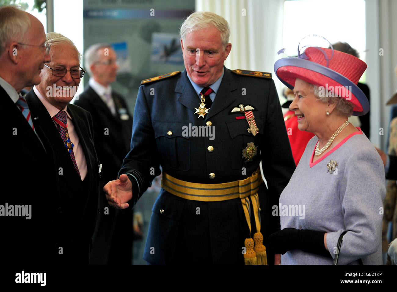 RAF receives new Queen's colours Stock Photo - Alamy