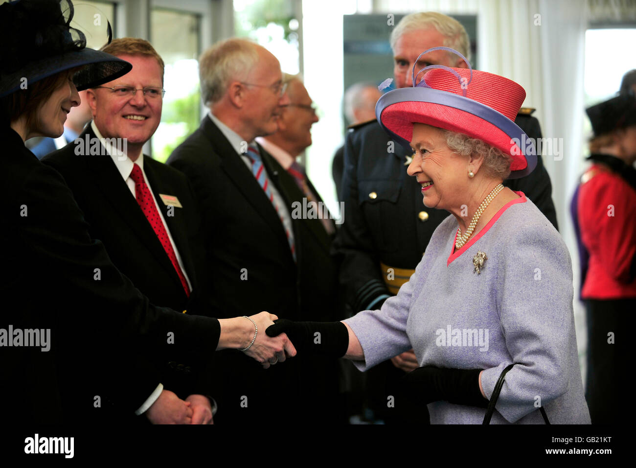 RAF receives new Queen's colours Stock Photo - Alamy