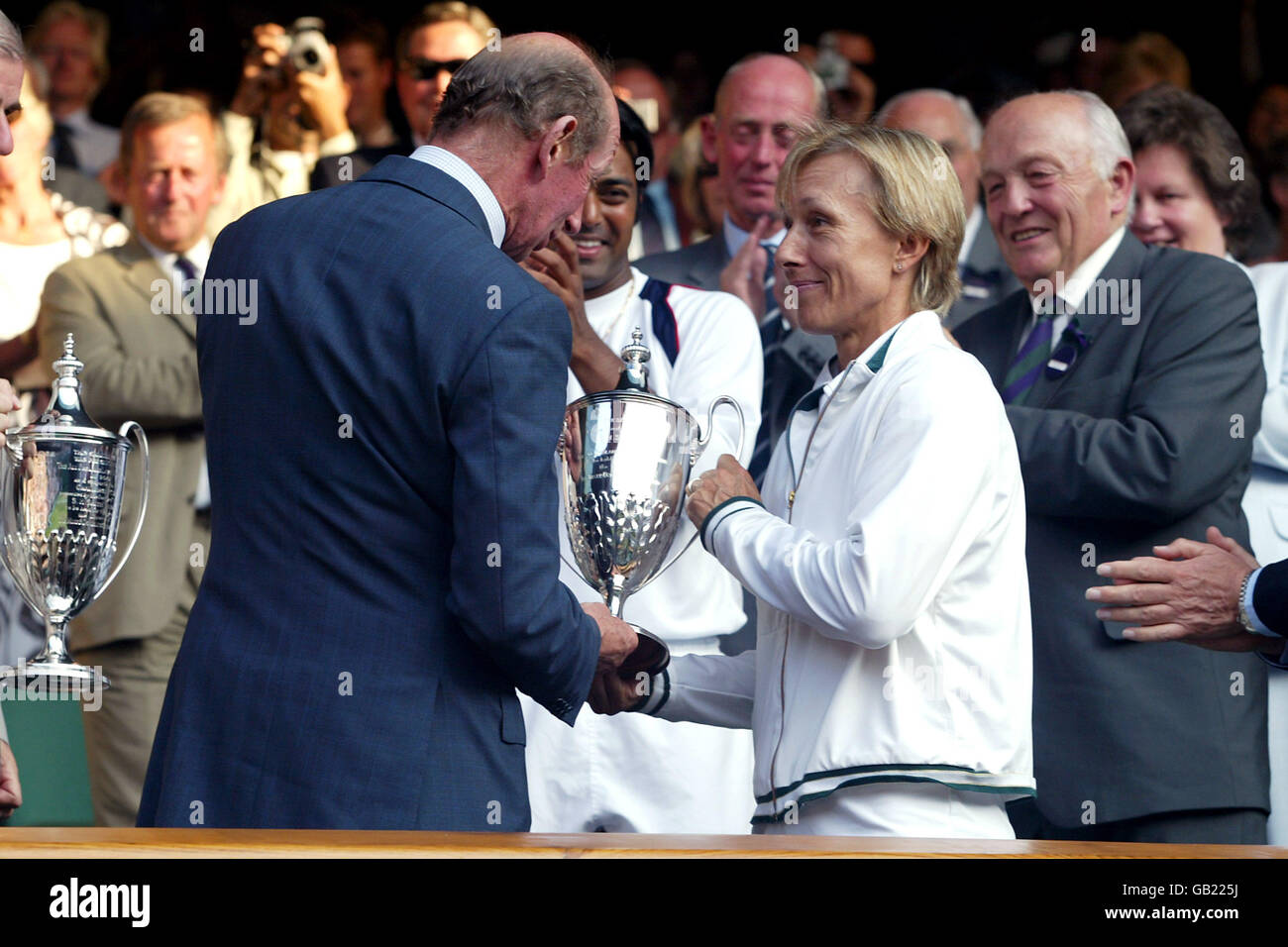 Tennis - Wimbledon 2003 - Mixed Doubles Final - Martina Navratilova and ...