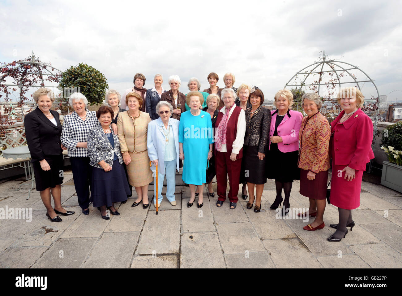 Lady myra secombe widow of sir harry hi-res stock photography and ...