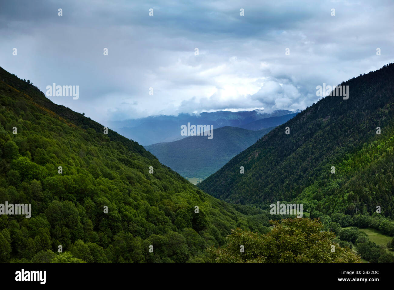 Mountains and cloudy sky in Pyrenees, France Stock Photo - Alamy