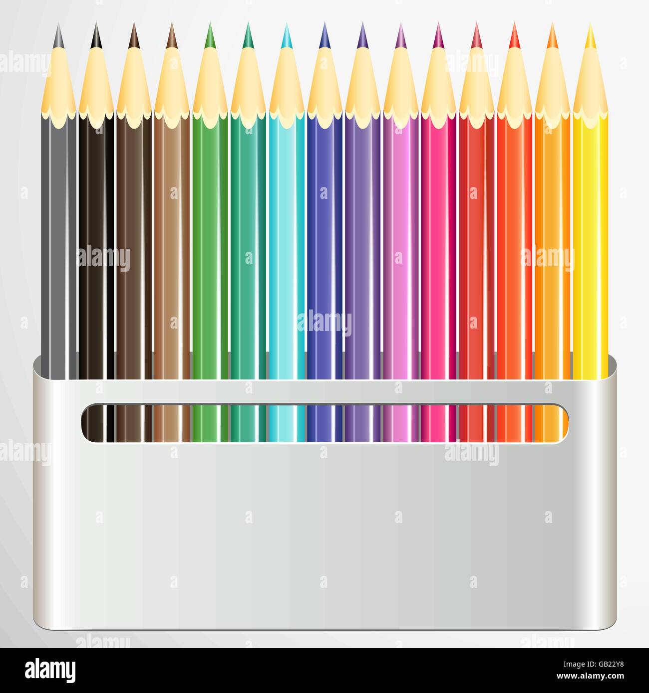 Collection of pencils in the pocket. Vector illustration Stock Vector ...