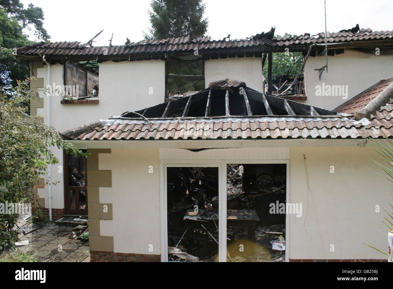 Mansion house fire Stock Photo - Alamy