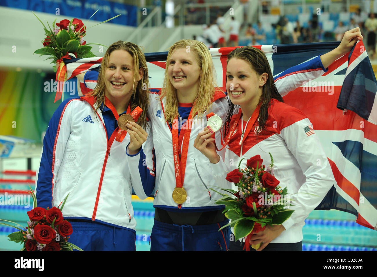 The victory medals of 2008 beijing olympic games hi-res stock ...