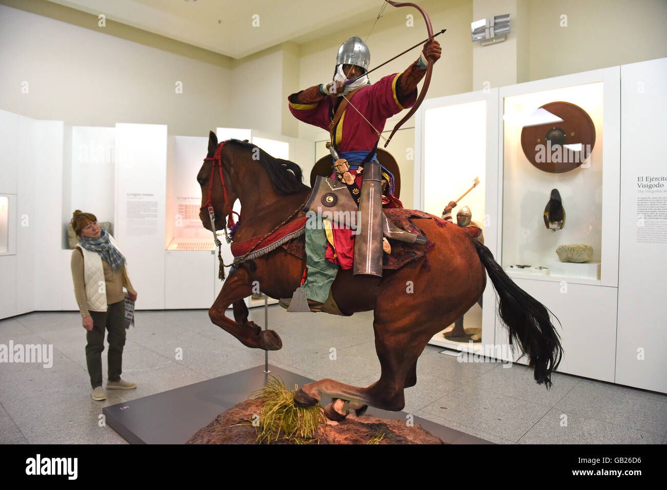 Model sculpture of Soldier of the Spanish Tercios on horseback at the ...