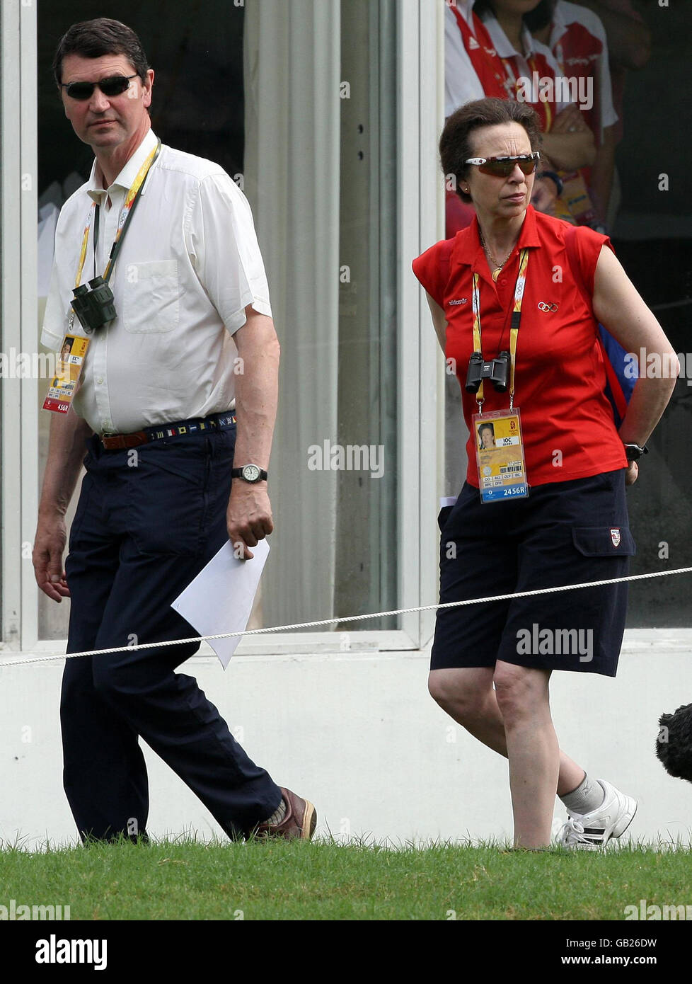 Princess Royal with her husband Tim Laurence during cross country ...