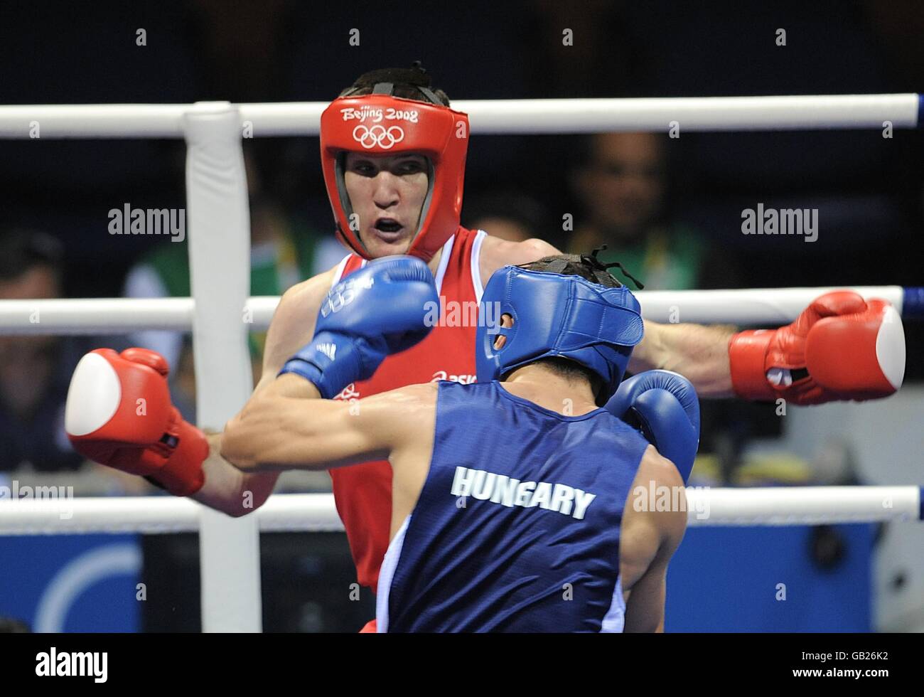 Irelands johnny joyce in action against hungarys gyula kate hi-res ...