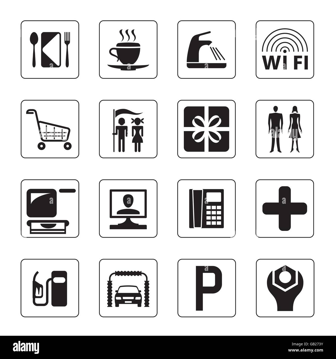 Directions to the station Stock Vector Images - Alamy