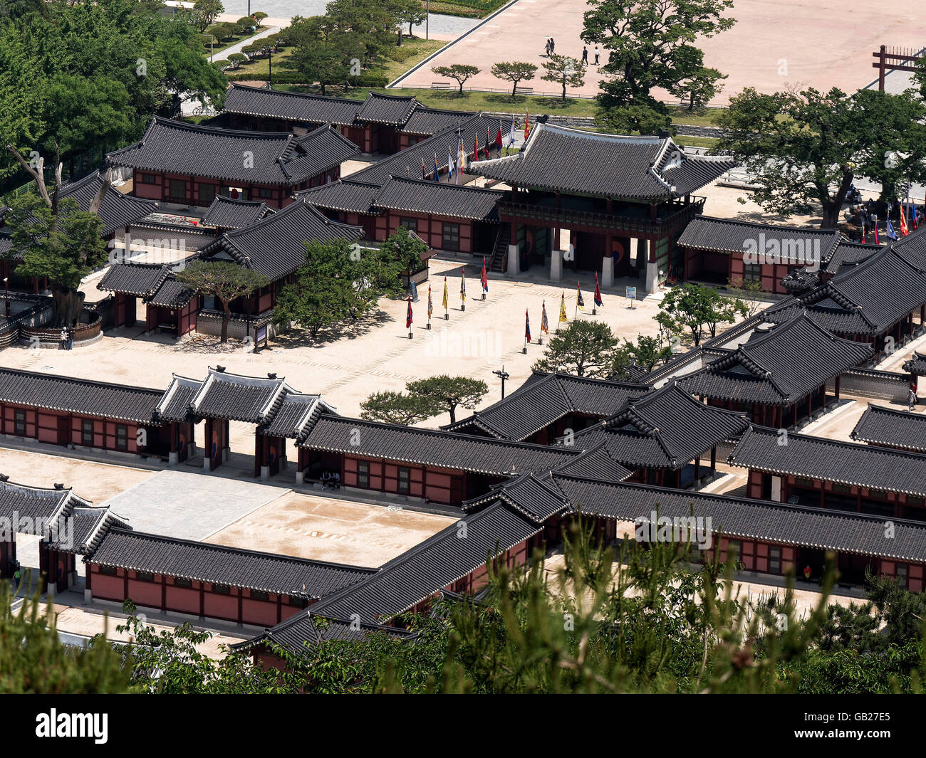 Hwaseong Haenggung palace in fortress Hwaseong, Suwon, Province ...