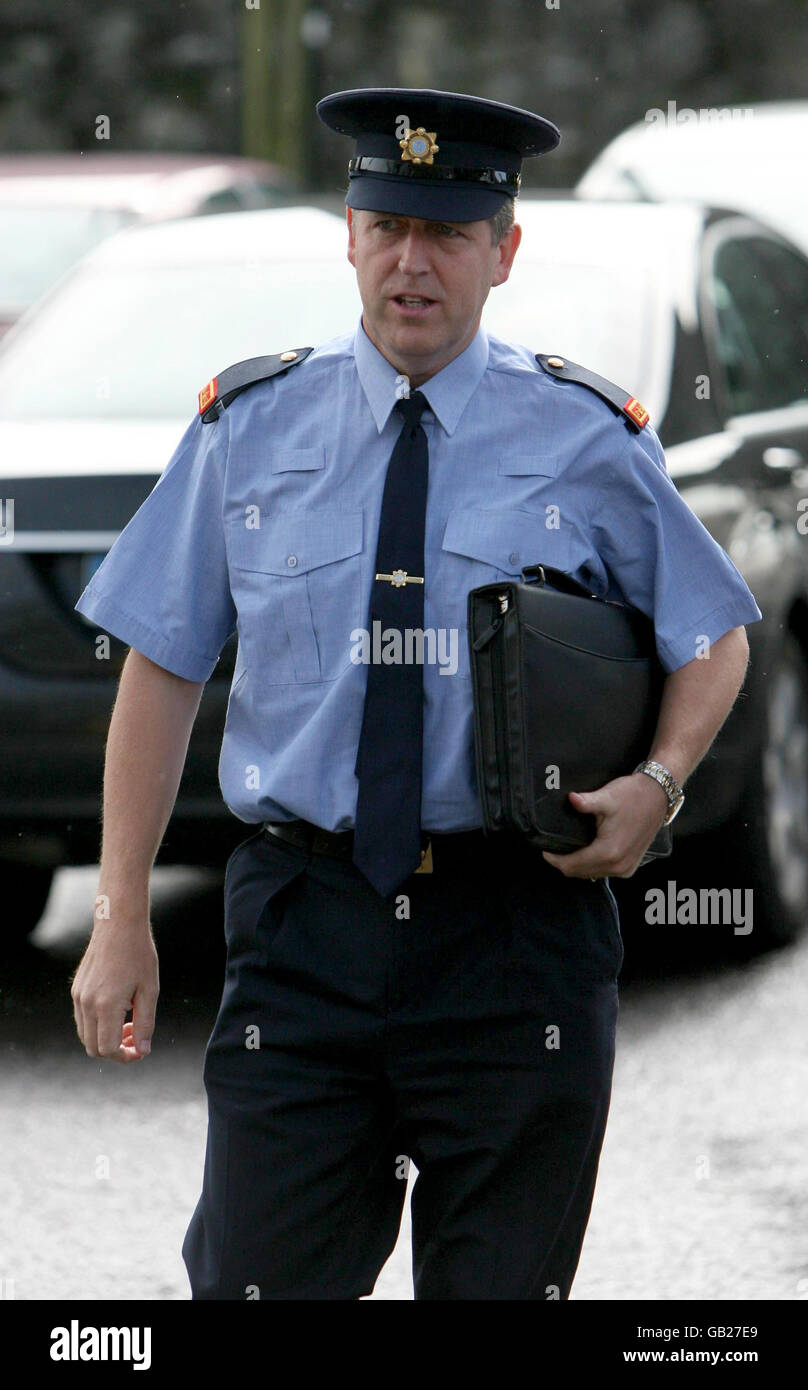 Detective Inspector Alf Martin leaving Trim courthouse, after the Navan ...