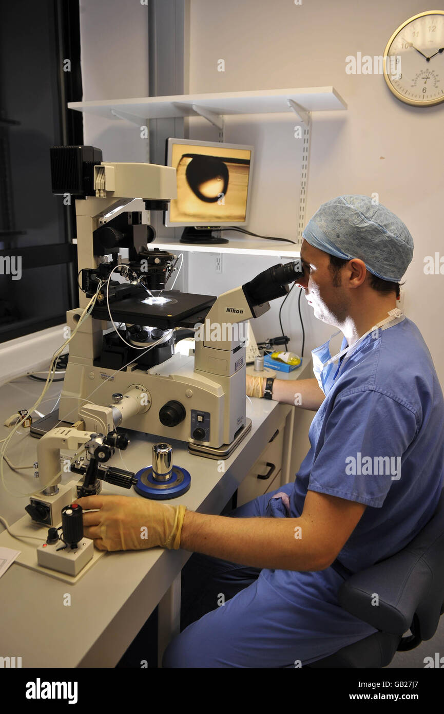 First IVF baby born with new embryo technique Stock Photo - Alamy