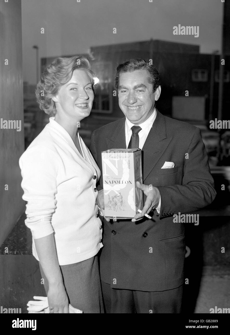 Comedian tony hancock and his wife Black and White Stock Photos ...